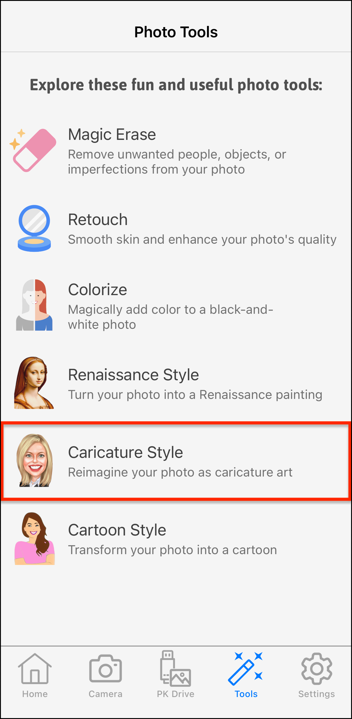 How to Use the Caricature Style Tool – Help Center
