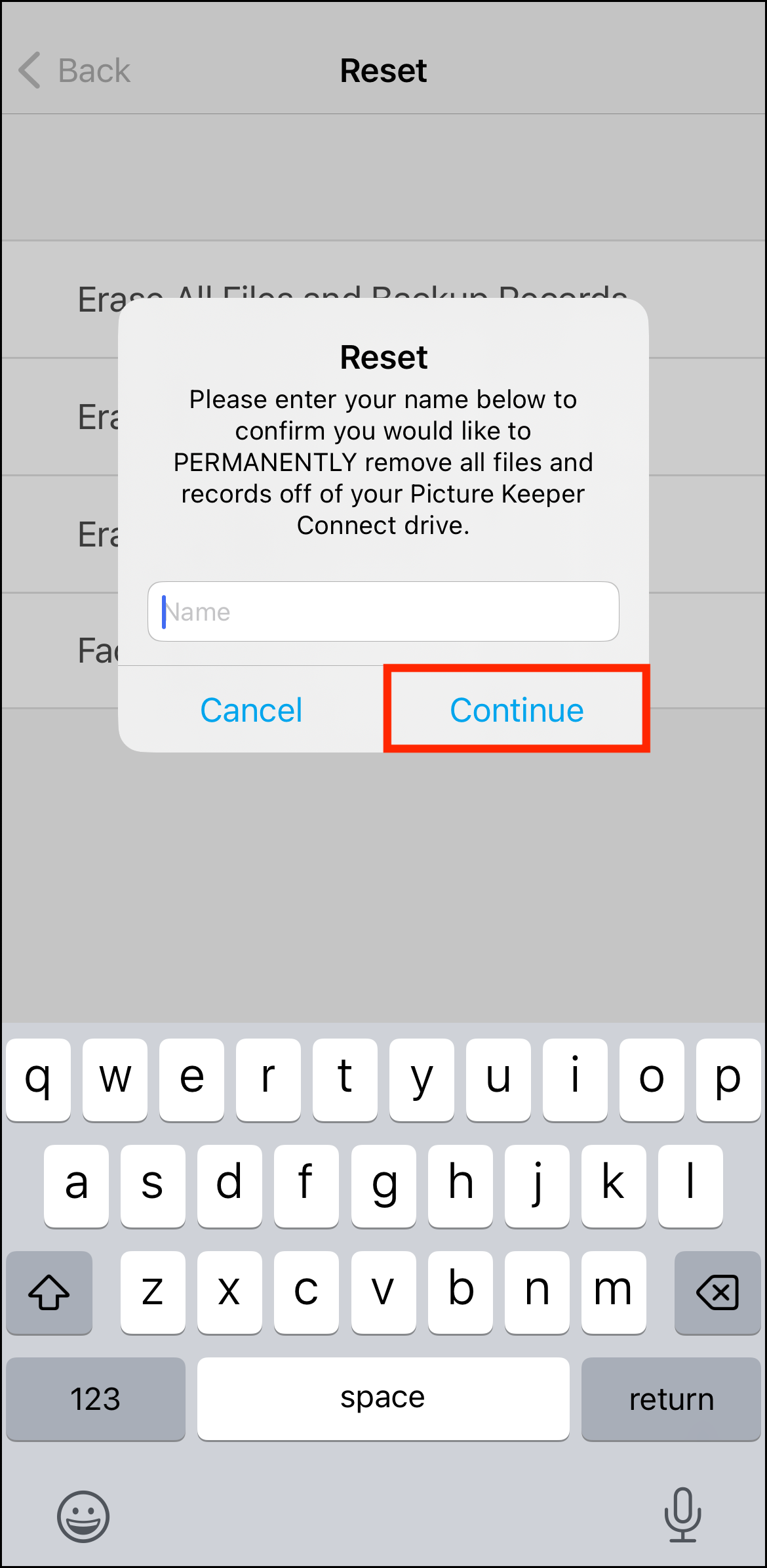 How to Reset Picture Keeper – Help Center