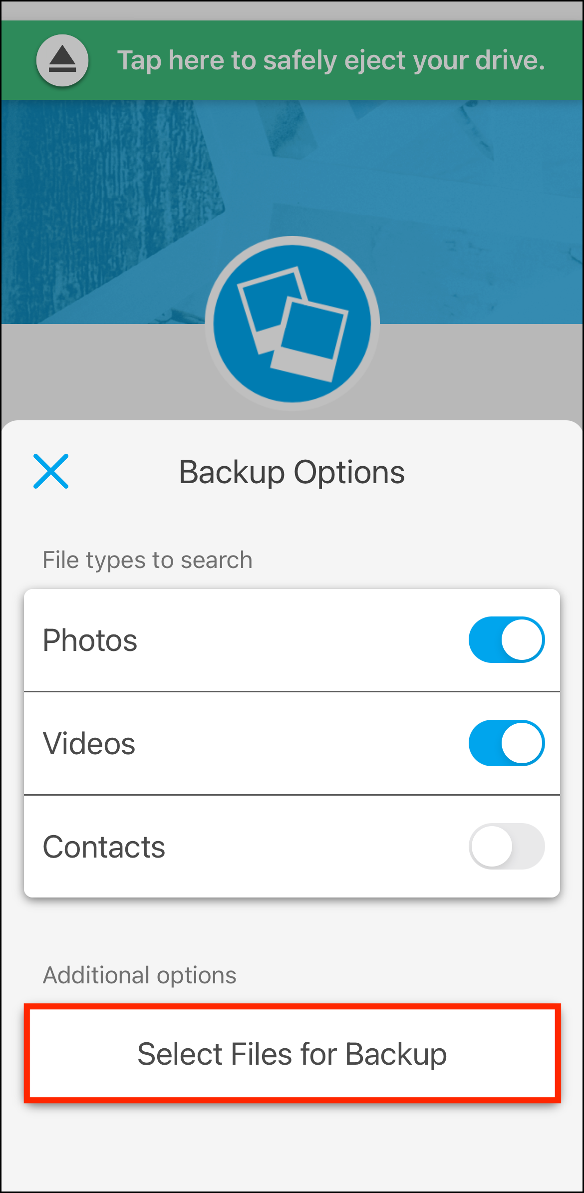 How to Select Files for Backup – Help Center