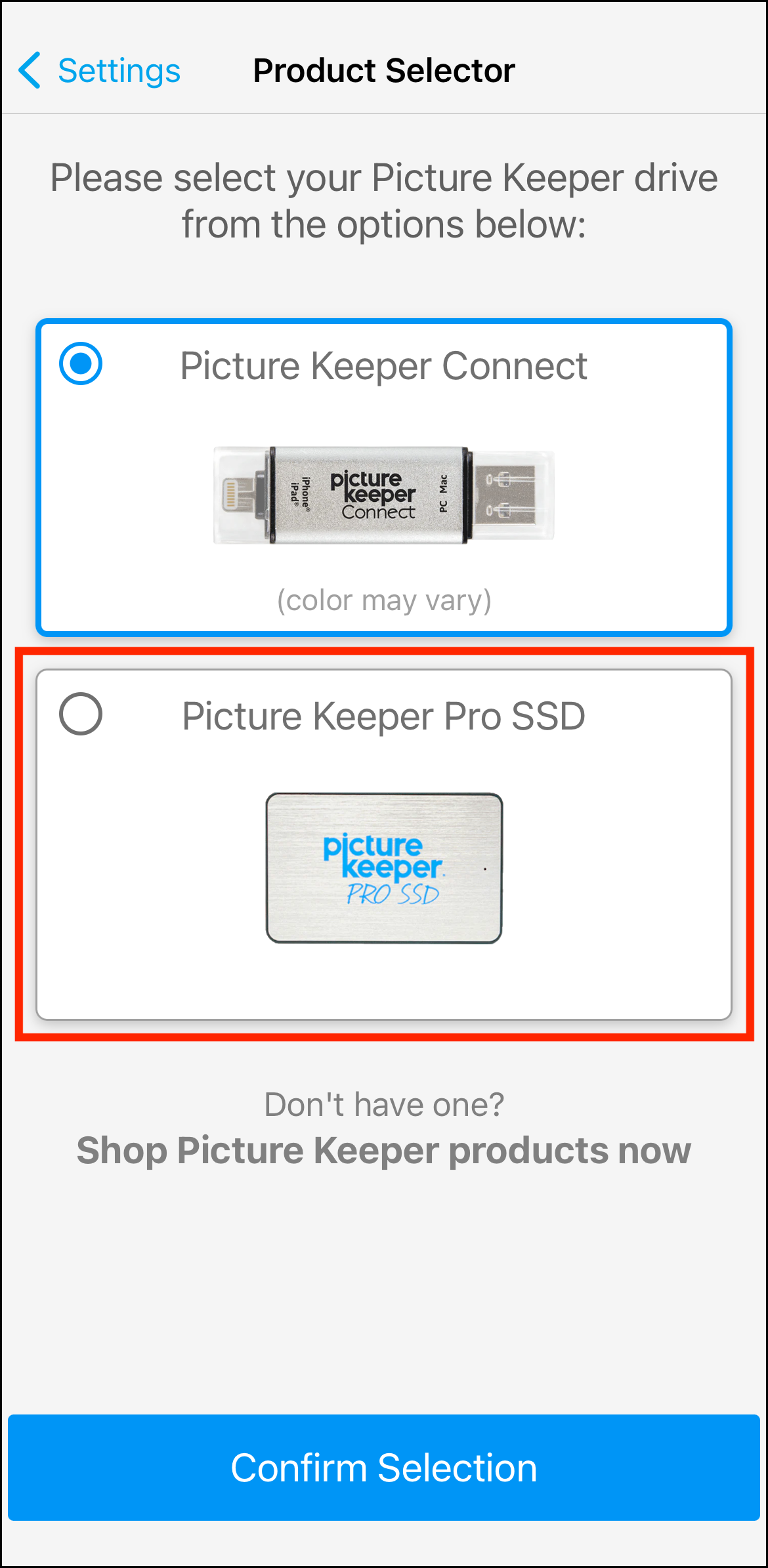 How to Change Your Picture Keeper Product After Setup – Help Center