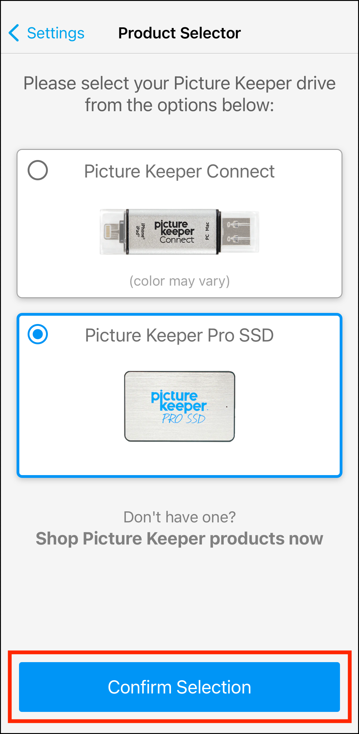 How to Change Your Picture Keeper Product After Setup – Help Center